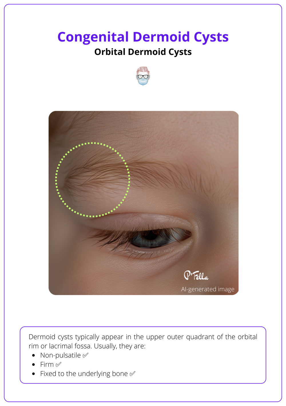 Congenital and Nasal Dermoid Cysts: Pathology, Presentation, & Treatment