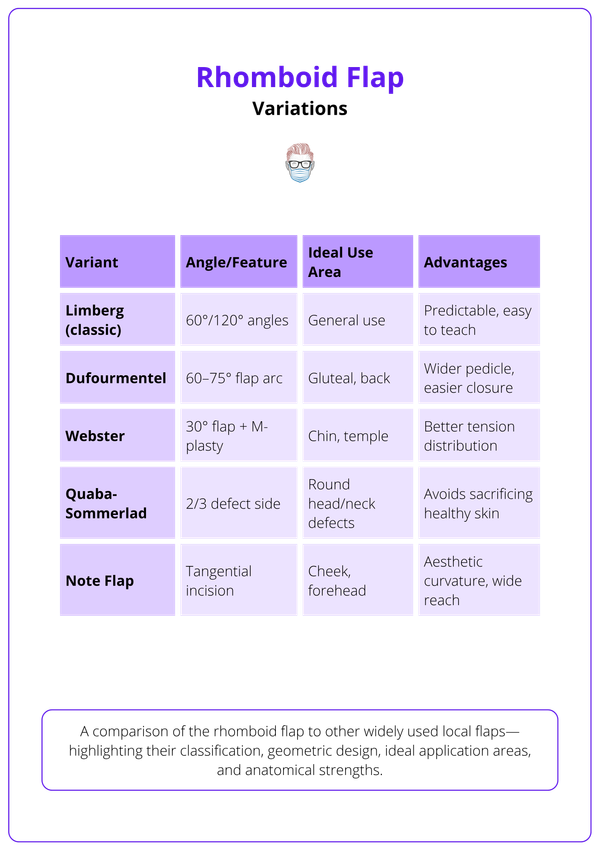Rhomboid Flap: Design, Surgical Technique, & Complications